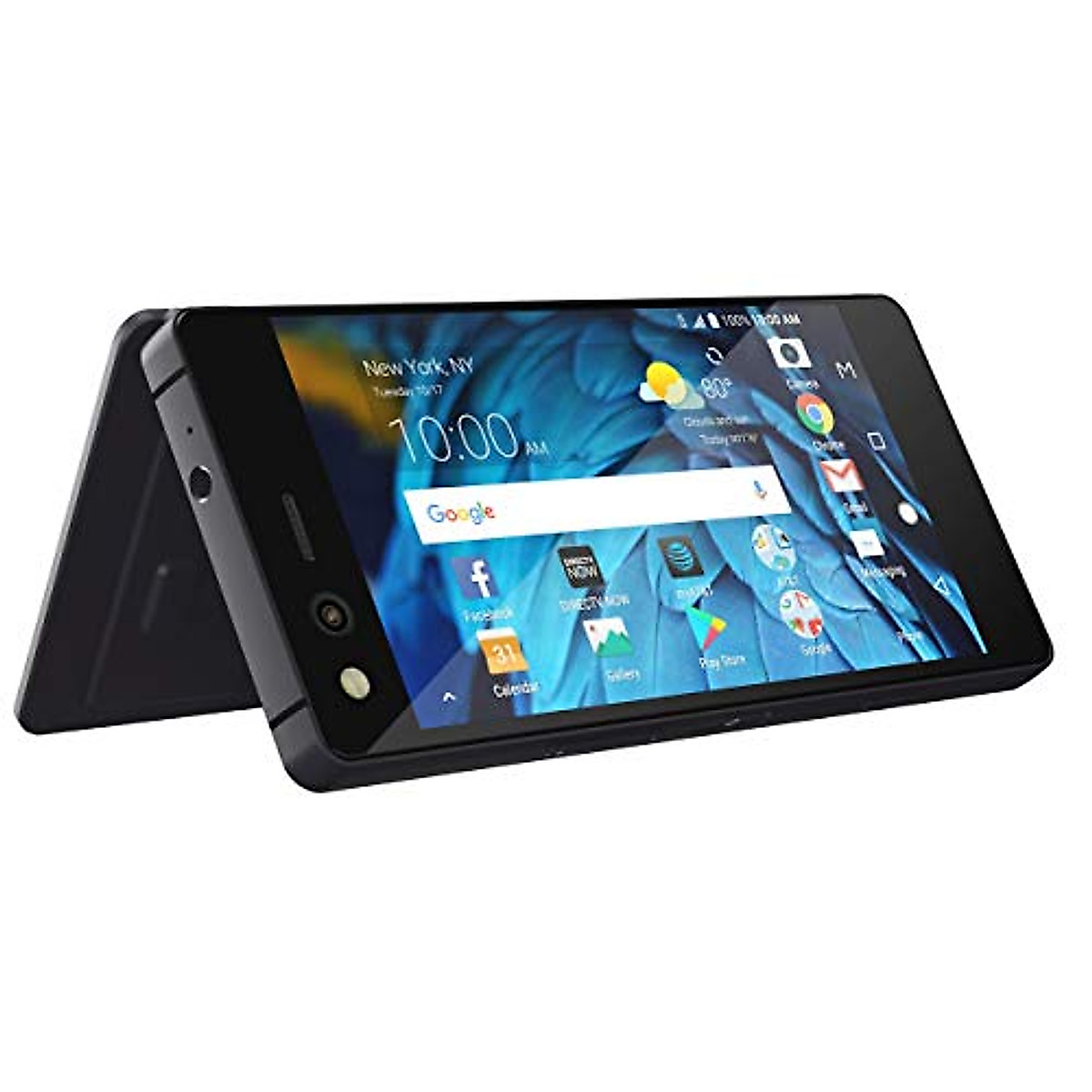 ZTE Axon M Z999 Unlocked GSM Smartphone w/ 20MP Camera and Foldable Dual Screens (for Multi-Tasking) - Carbon Black