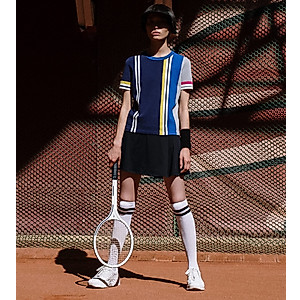 ChinFun 20" Knee Length Skorts Skirts for Women Tennis Athletic Running Golf Skirt with Pockets Black XL