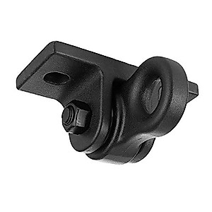 Barn-Shed-Play Black 2 Hole Aluminum Hangers and Springs Porch Swing Hanging Kit