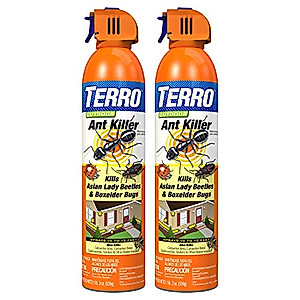 TERRO T1700SR 2 Pack 19 oz Outdoor Ant Killer Spray, White