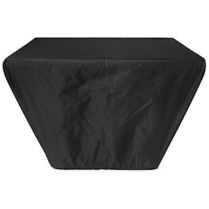 Outland Fire Table UV & Water Resistant Durable Cover for 36-Inch Square Series 410 Outdoor Propane Fire Pit Tables, Square 37-Inch x 26-Inch - Breathable Venting with Mesh Barriers & Watertight Seams