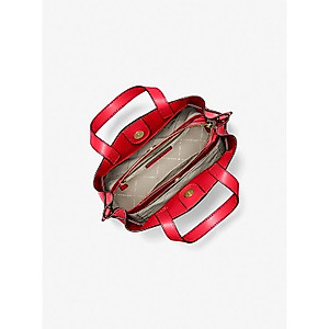 Michael Kors Emilia Small Logo Satchel (Dk Sangria)