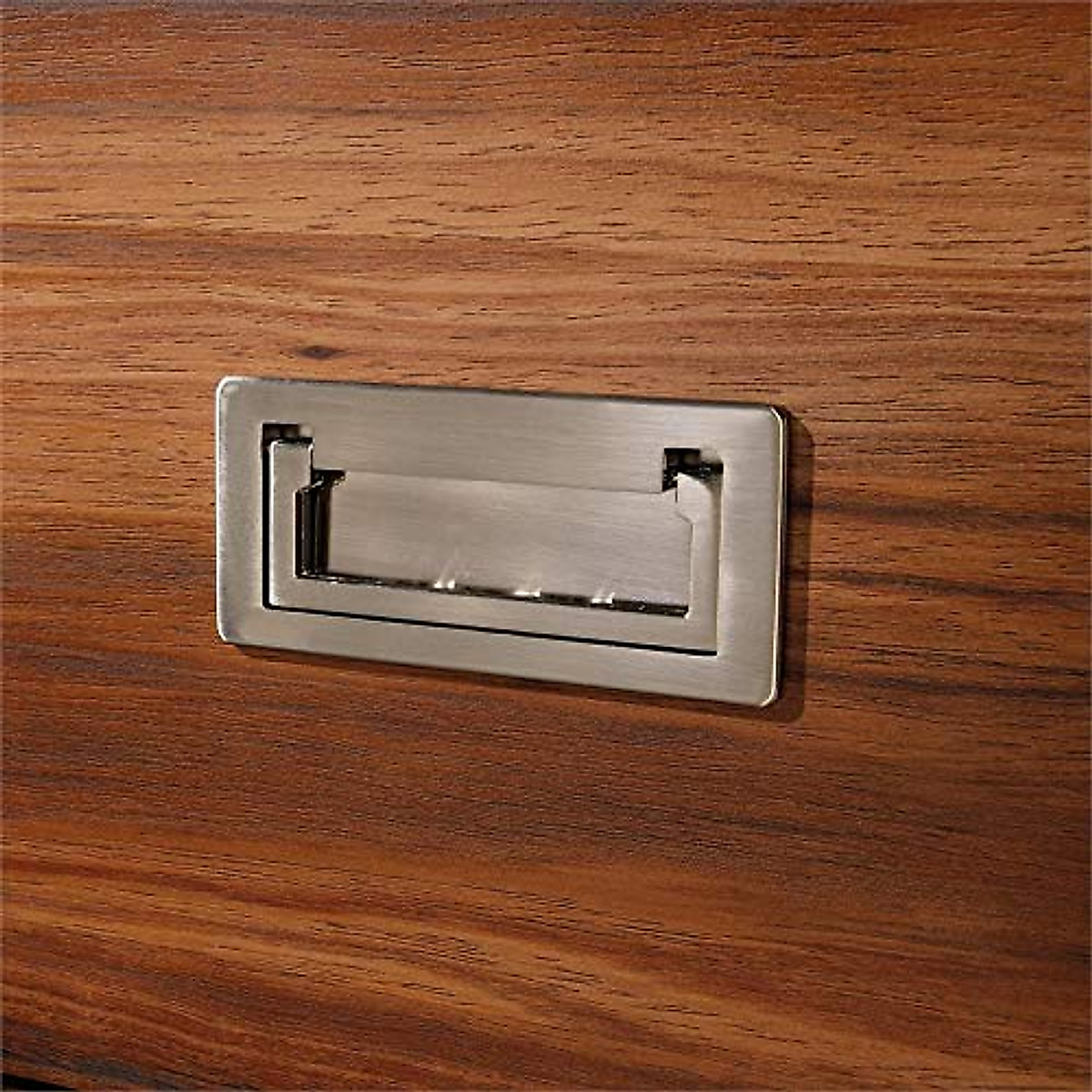 Sauder Vista Key 1-Drawer Wood Night Stand in Blaze Acacia