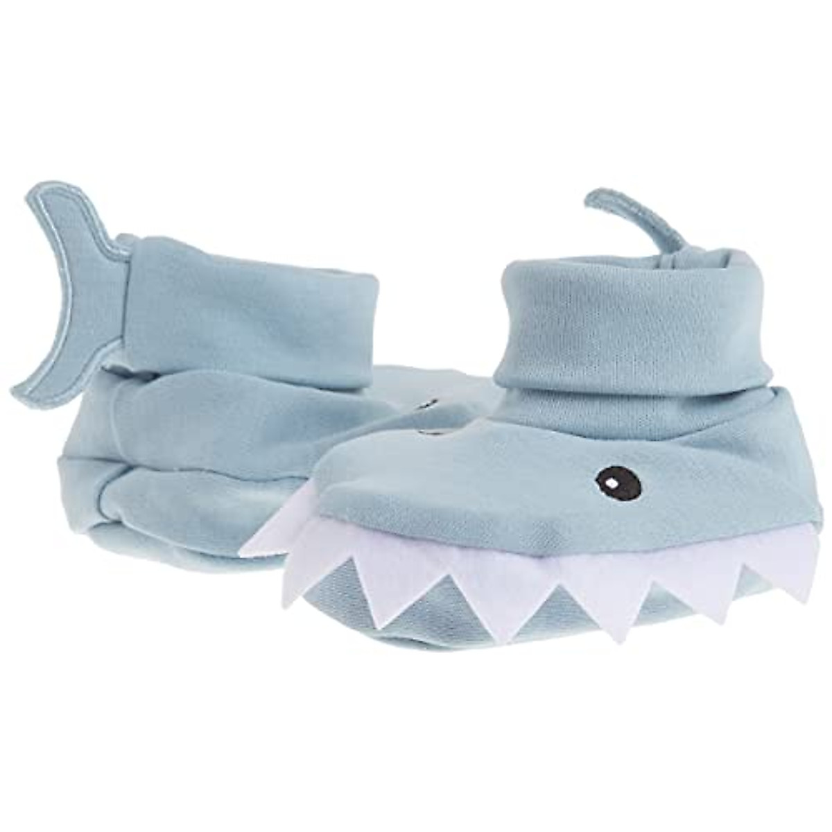 Baby Aspen Bib and Booties Gift Set, Chomp and Stomp Shark, 0-9 Month