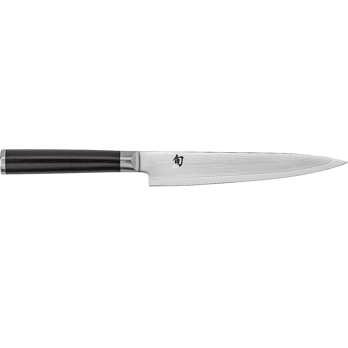 Shun Cutlery Classic Utility Knife 6", Narrow, Straight-Bladed Kitchen Knife Perfect for Precise Cuts, Ideal for Preparing Sandwiches or Trimming Small Vegetables, Handcrafted Japanese Knife