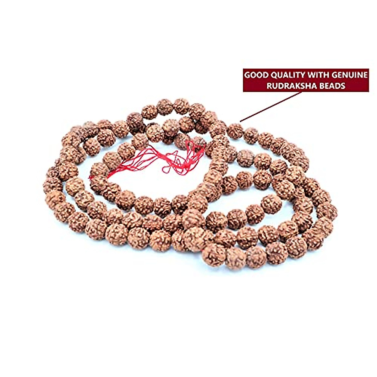 Rudraksha Mala Beads Necklace With 108 Prayer Beads for Japa, Meditation, And To Increase Calmness