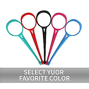 OHMY FIT Neo Magnetic Silicone Ring Strap for Water Bottle - Water Tumbler Strap Versatile Sports Bottle Ring - Water Bottle Carrier Strap for Gym, Backpack, Belt, Hiking, Outdoors & More (Teal)