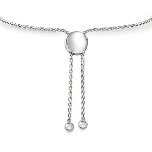 Ross-Simons 0.15 ct. t.w. Black Diamond Bar Bolo Bracelet in Sterling Silver