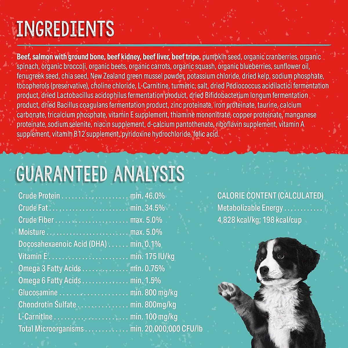 Stella & Chewy's Freeze Dried Raw Meal Mixers – Crafted for Puppies – Grain Free, Protein Rich Perfectly Puppy Beef & Salmon Recipe – 3.5 oz Bag