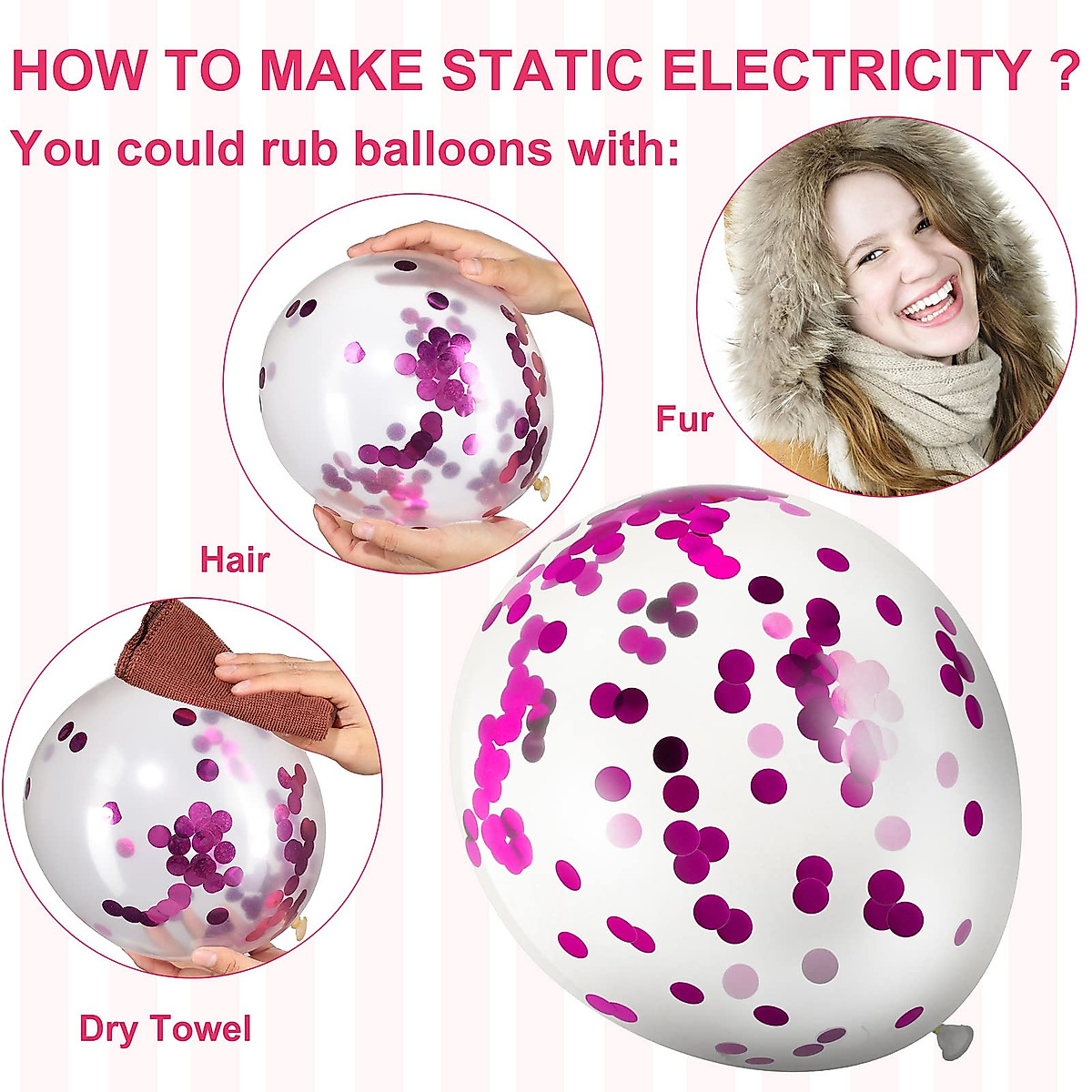 60 Pieces Breast Cancer Awareness Balloons, Pink Ribbon Latex Balloons Breast Cancer Party Decorations Transparent Confetti Glitter Balloons for Pink Ribbon Walk Charity Theme Party Supplies,12 Inch