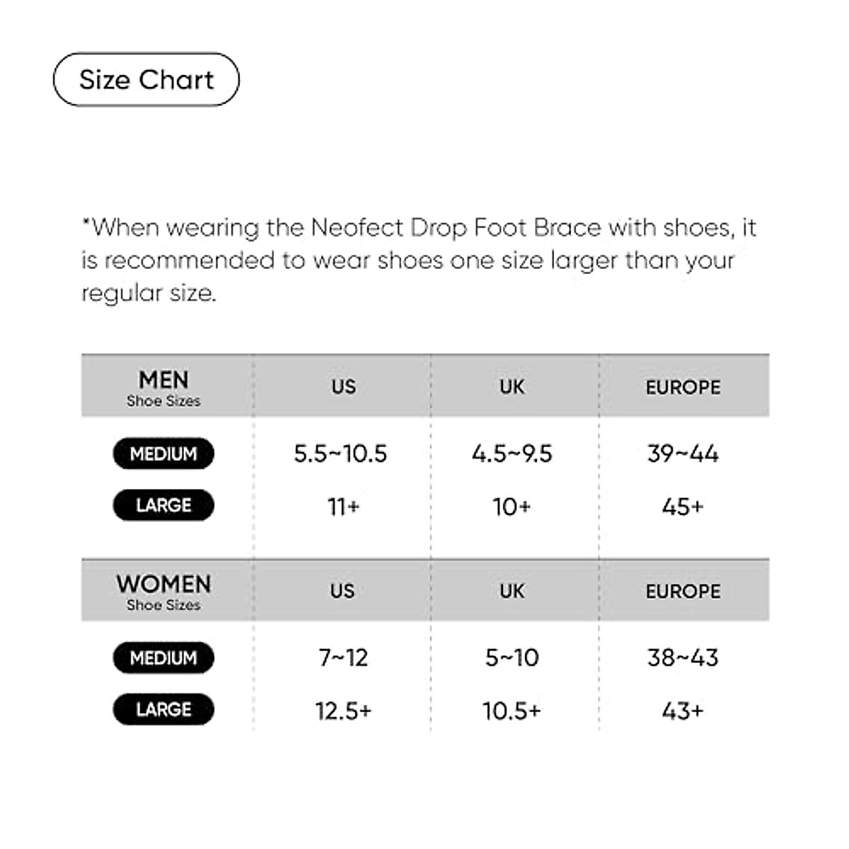 NEOFECT Drop Foot Brace Black Right AFO Ankle Brace for Walking, Stroke Recovery Equipment, Soft Night Splint for Foot Drop