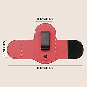 Blingsoul 100% Genuine Leather Pink Stethoscope Holder for Women Men - Stethoscope Holder Hip Clip, Medical Nursing Graduates Accessories Stethoscope Case for Nurses Cover Kit Cardiology Doctor