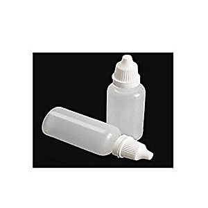 10Pcs 50ml Empty Refillable Portable Plastic Squeezable Dropper Bottle Cosmetic Makeup Packaging Essential Oil Containers with Screw Lid and Plug (50 ml)