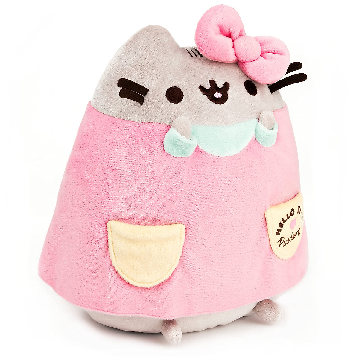 GUND Hello Kitty x Pusheen The Cat Stuffed Animal, Sanrio Pusheen Costume Plush, 9.5”