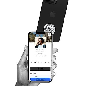 Linq Tap - NFC Tap Technology - Add to Your Phone to Share Contact Info, Social Media, Websites, and More! (QR)