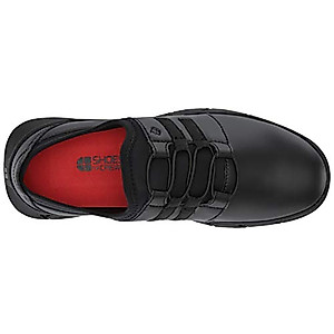 Shoes for Crews LILA Karina, Women's Lightweight Work Shoes, Slip Resistant, Water Resistant, Black, Size 9.5