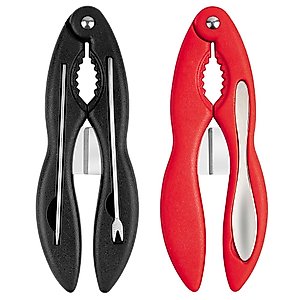ADORAMBLING 2PCS Crab Crackers and Tools Multifunctional Crab Leg Crackers Efficient Lobster Crackers Sturdy Seafood Crackers and Tools Portable Lobster Crackers and Picks Set Crab Claw Crackers