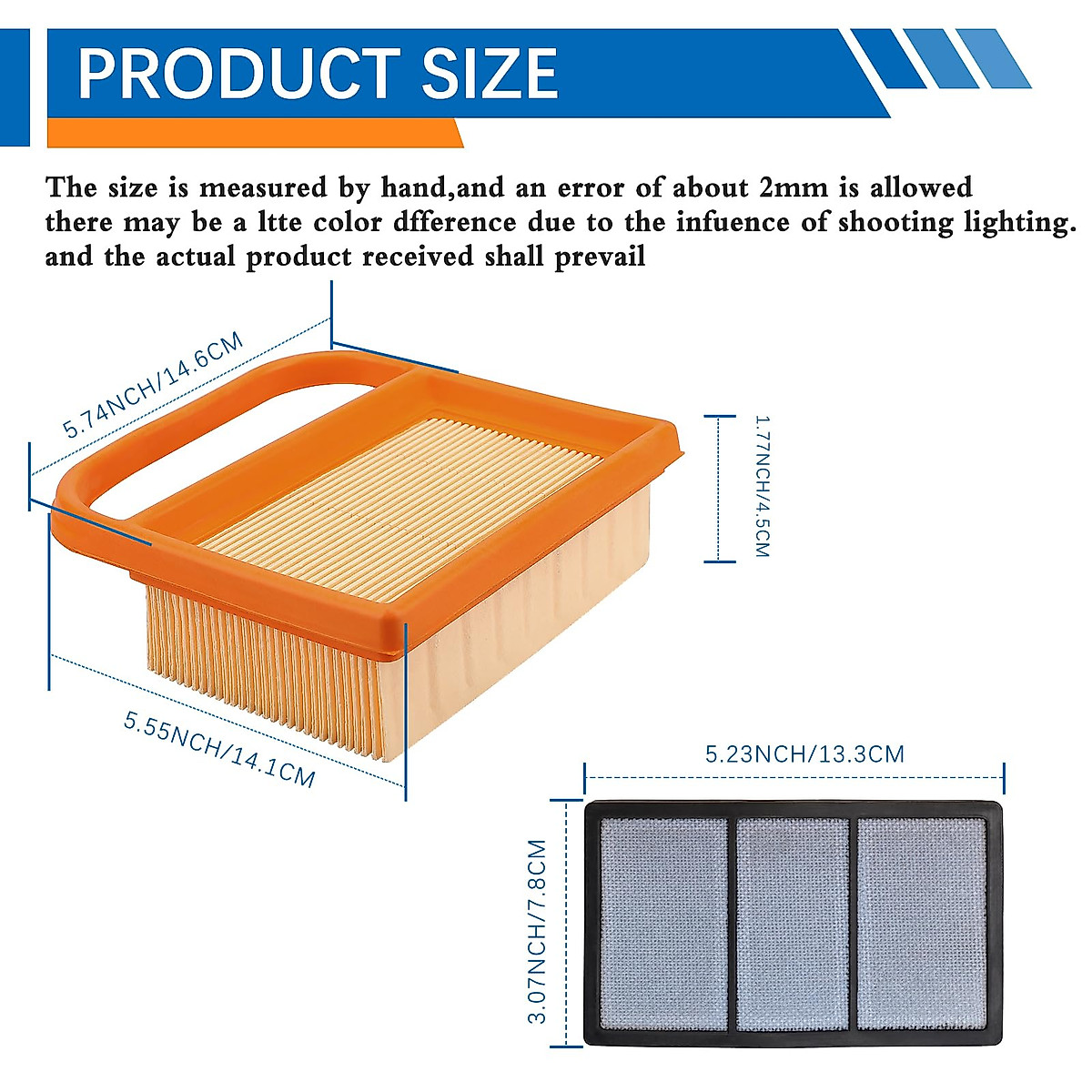 TS420 TS410 Air Filter Part for STIHL TS410Z TS420Z TS480i TS500i Concrete Cutoff Chop Saw # 4238 141 0300, 42381410300B, 4238 140 1800, 4238 140 4401, 4238 140 4402