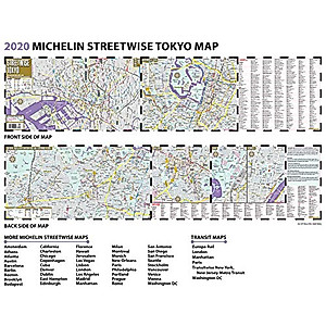 Streetwise Tokyo Map - Laminated City Center Street Map of Tokyo, Japan (Michelin Streetwise Maps)