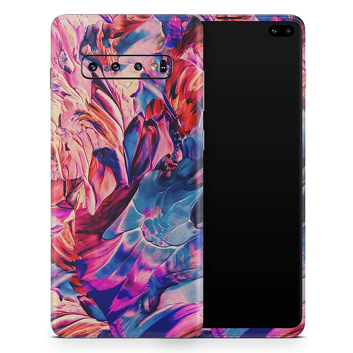 DesignSkinz Liquid Abstract Paint Remix V56 Protective Vinyl Decal Wrap Skin Cover Compatible with The Samsung Galaxy S20 (Screen Trim & Back Glass Skin)