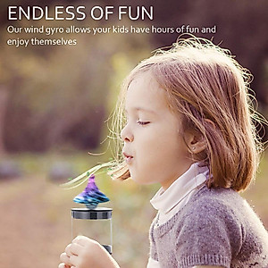 Spinning Top, Wind Gyro, Wind Blow Turn Gyro Desktop Decompression Toys, Airflow Spinning Gyro, Desktop Gyro, Stress Relief Toy, Valentine's Day Present