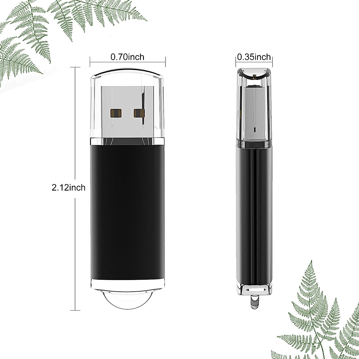 10Pcs 8GB Flash Drives, Alihelan USB 2.0 Thumb Drive Bulk Memory Stick Jump Drive Pen Drive Zip Drive for Data Storage File Sharing (10 Pack, Multicolor, 8G)