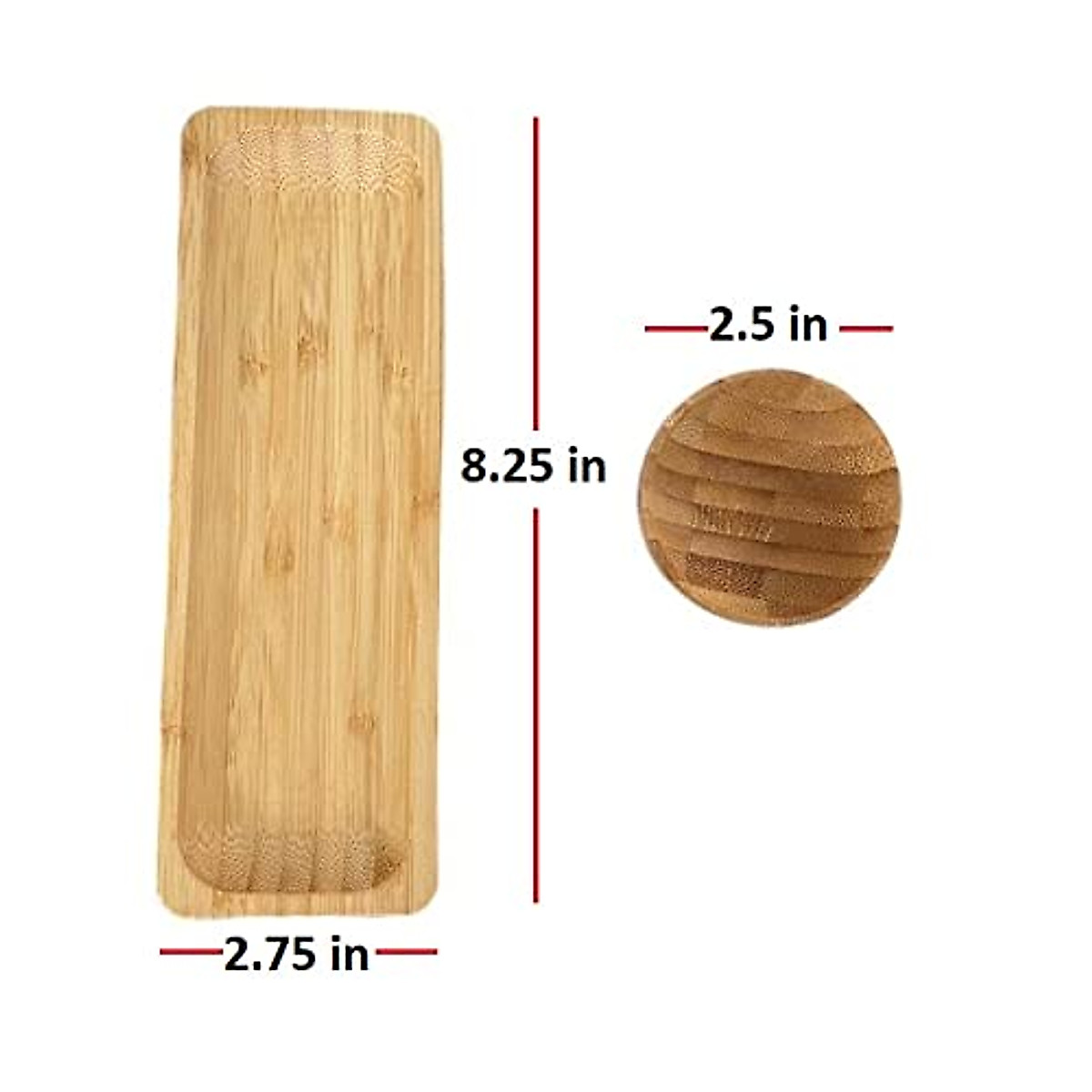 Nature's Kitchen Small Bamboo Pinch Bowls Dip Bowls Condiment Cups - Mini Wood Bowls for Salt Cellar, Spices, Dipping Sauce, Soy Sauce Dish, Nuts, Candy, Appetizers