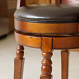 Christopher Knight Home Eclipse Armed Swivel Barstool, Chocolate Brown