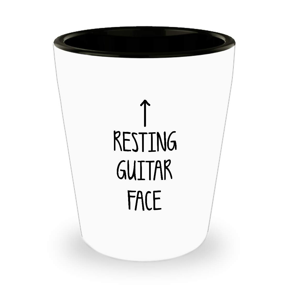 For Guitarists Drinking Resting Guitar Drinking Face Funny Witty Gag Ideas Drinking Shot Glass Shooter Birthday Stocking Stuffer