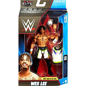 Mattel WWE Wes Lee Elite Collection Action Figure, 6-inch Posable Collectible Gift for WWE Fans Ages 8 Years Old & Up