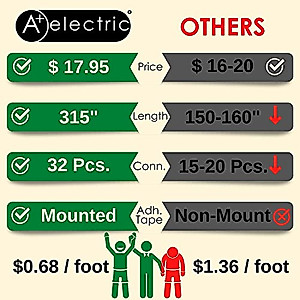 Cord Hider for Wall Mounted Tv Kit 315" Paintable White Baby and Pets Proof Electrical Strip Cord Cover Cable Hider Cable Raceway Wire Covers for Cords Wire Hider Cable Cover Cord Cable Concealer