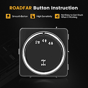 ROADFAR 4WD Wheel Drive Switch Fits 2008-2013 For Chevrolet Silverado & For GMC Sierra Series 15913725 20972859 20977289 25878426 1S12198 SW9278