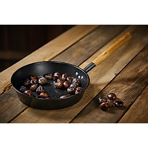 Kitchen Craft Carbon Steel Chestnut Roasting Pan, 27 cm (10.5")