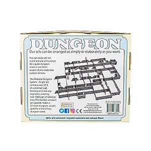 Dirt Cheap Dungeons Modular Dungeon System - Knight Set (Large): RPG Terrain Building for Dungeons & Dragons, Pathfinder, War Gaming, and More!