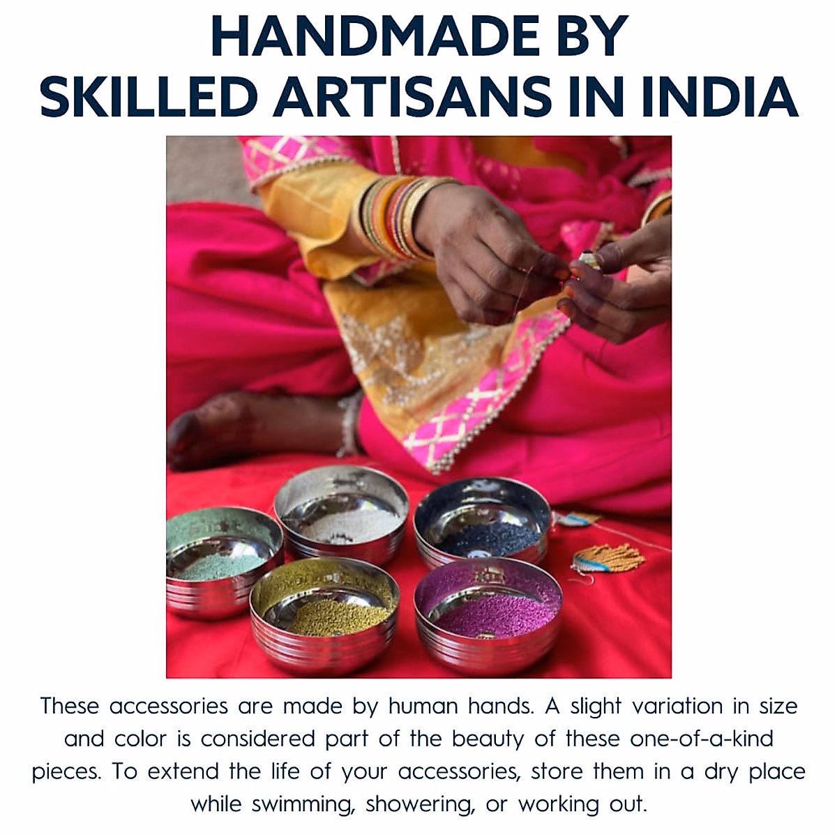 INK+ALLOY Beaded Boho Earrings for Women Dangling, Lexie Medium Fringe Colorful Seed Bead Tassel Earrings, Hypoallergenic Handmade Jewelry for the Modern Bohemian, 3.25-Inch Length (Silver)