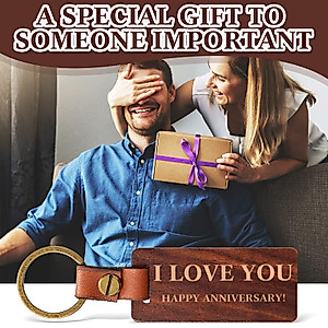 Kigeli 20 Packs Wooden Keychain Blanks Leather Wood Keychain Blank with Leather Strap Keyring for DIY Crafts Dad Mum(Classic Style)