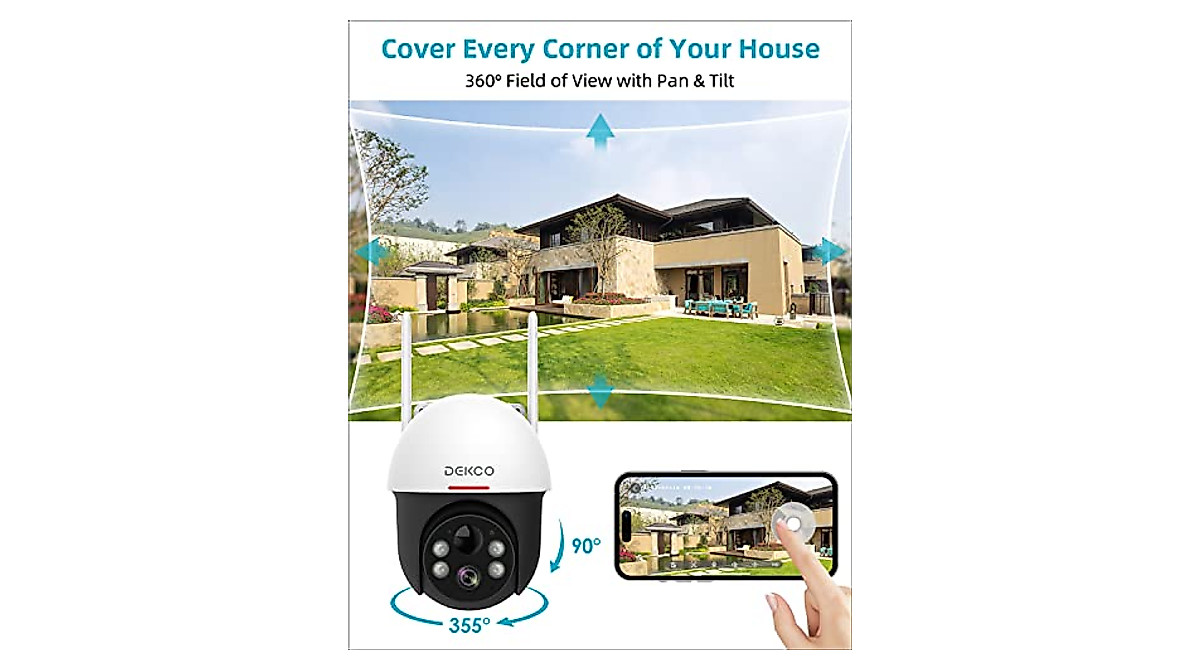 DEKCO 5MP UHD Solar Security Camera - Ultimate Home Protection
