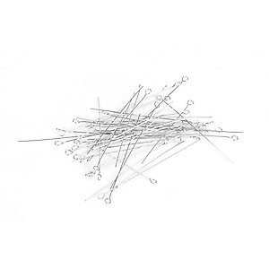 50PCS Reusable Inoculating Loops and Needle Set Laboratory Nichrome Inoculating Needle Tips Cell Streaking Lab Tools(2mm)