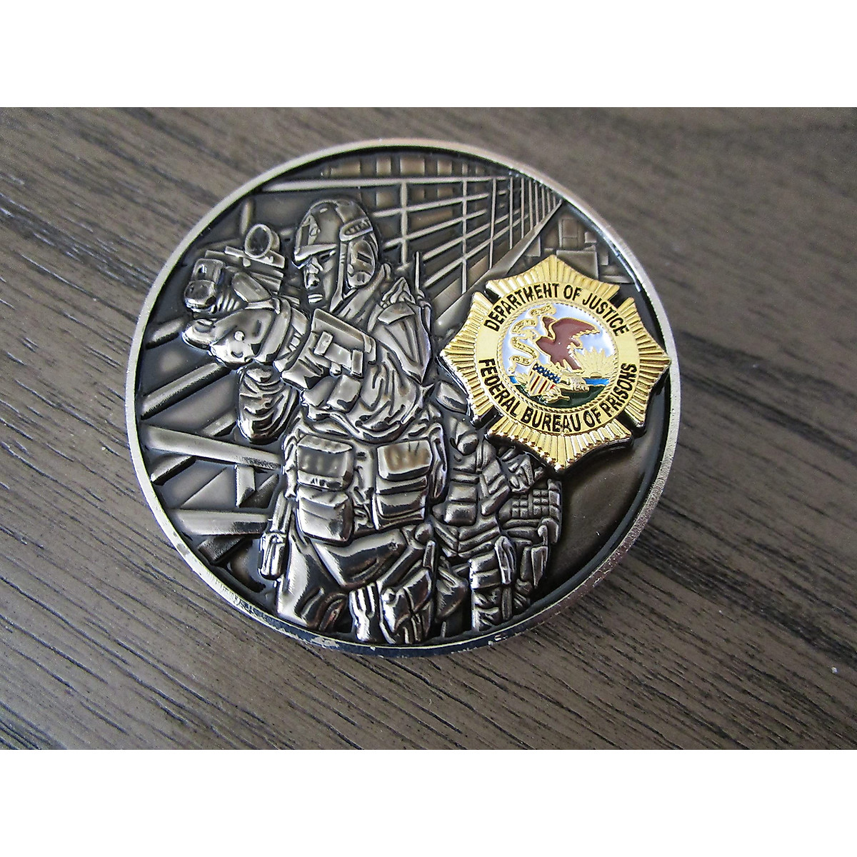 Federal Bureau of Prisons Special Operations Response Team Dept of Justice Challenge Coin
