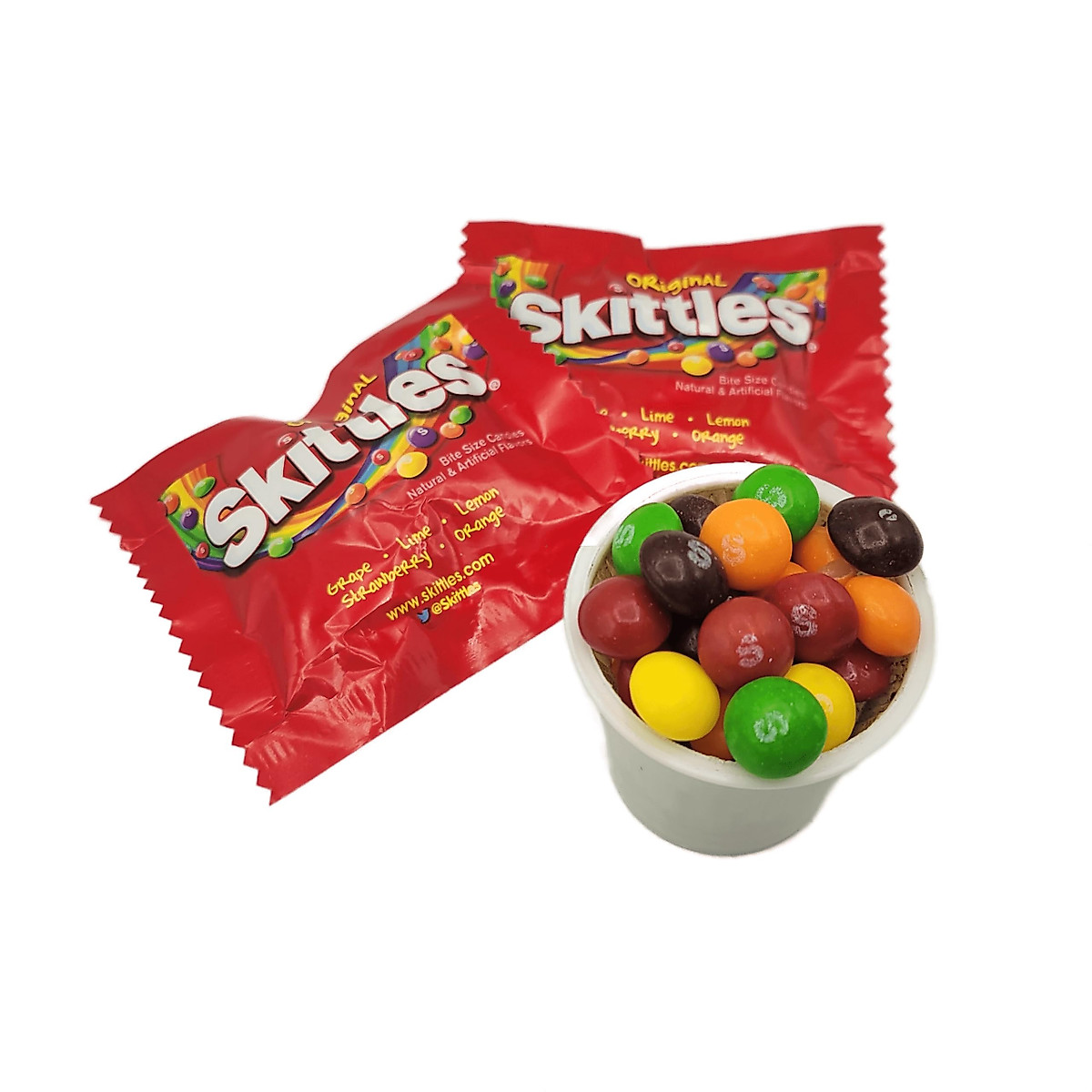 Party-Perfect Mars Candy Variety Pack - 100pcs. of Skittles, Starburst, Twix, 3Musketeers and Snickers Minis - Individually Wrapped Bulk Assortment (2 Pounds)