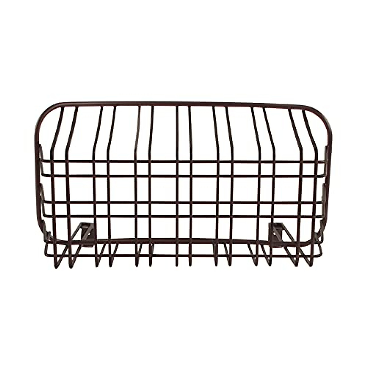 Spectrum Diversified Contempo Storage Basket Over The Cabinet, Steel Wire, Sink Organizer for Kitchen & Bathroom, Medium, Bronze