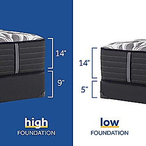 Sealy Posturepedic Plus, Tight Top 14 Plush Soft Mattress with Surface-Guard and 5-Inch Foundation, Queen