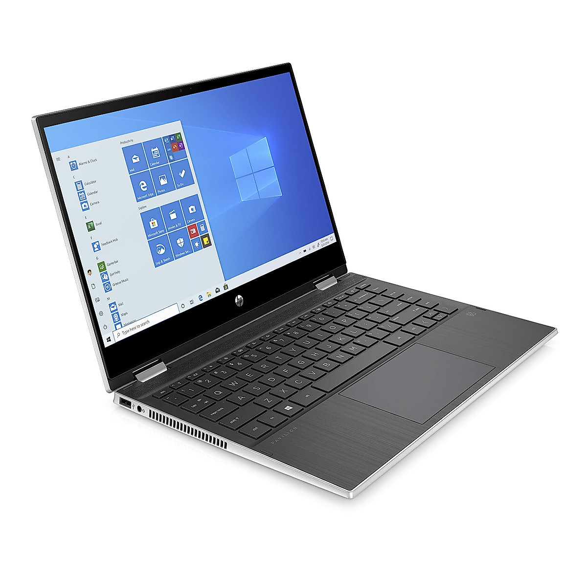 Hp Pavilion x360 2-in-1 14" FHD IPS Touch-Screen Laptop | Intel Core i5-1135G7 Processor | 32GB RAM| 1024GB SSD | Intel Iris Xe Graphics | Windows 11 Home | Silver | Bundle with Stylus Pen