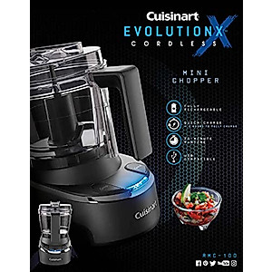 Mini Food Processor & Chopper by Cuisinart, Small Stand Mixer for Vegetables, Meats & More, 4 Cup, Electric, Black, RMC-100 7.4 x 6.85 x 9.42 inches