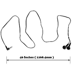 Everyday Wholesale Lots Black Earbuds Bundle Bulk in-Ear Earphones 124 Pack