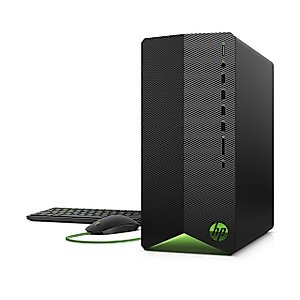 HP Pavilion Gaming Desktop, AMD Ryzen 5 5600G Processor, AMD Radeon RX 5500, 8 GB RAM, 512 GB SSD, Windows 11 Home (TG01-2130, Shadow Black)