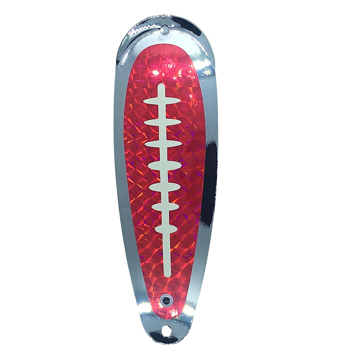 KOKOPROS Finished Kokanee Salmon Hyperglow Teardrop Fishing Flasher, 5-1/2" Length, Chrome 5 Pack