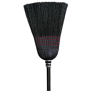 HAMBURG/NEXSTEP COMM PROD 6118-6 Black, 14" 6116-6 Warehouse 100% Corn Broom, Blac