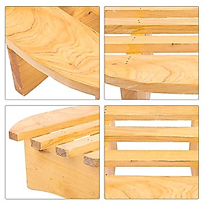 Healeved Sauna Footrest Leg Rest Wooden Step Stool Tiny Small Low Foot Stool Kids Potty Training Stool Plant Stand Home Spa Bathing Sauna Accessories