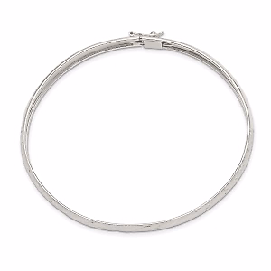IceCarats 925 Sterling Silver 6.5mm Flexible Bangle Bracelet